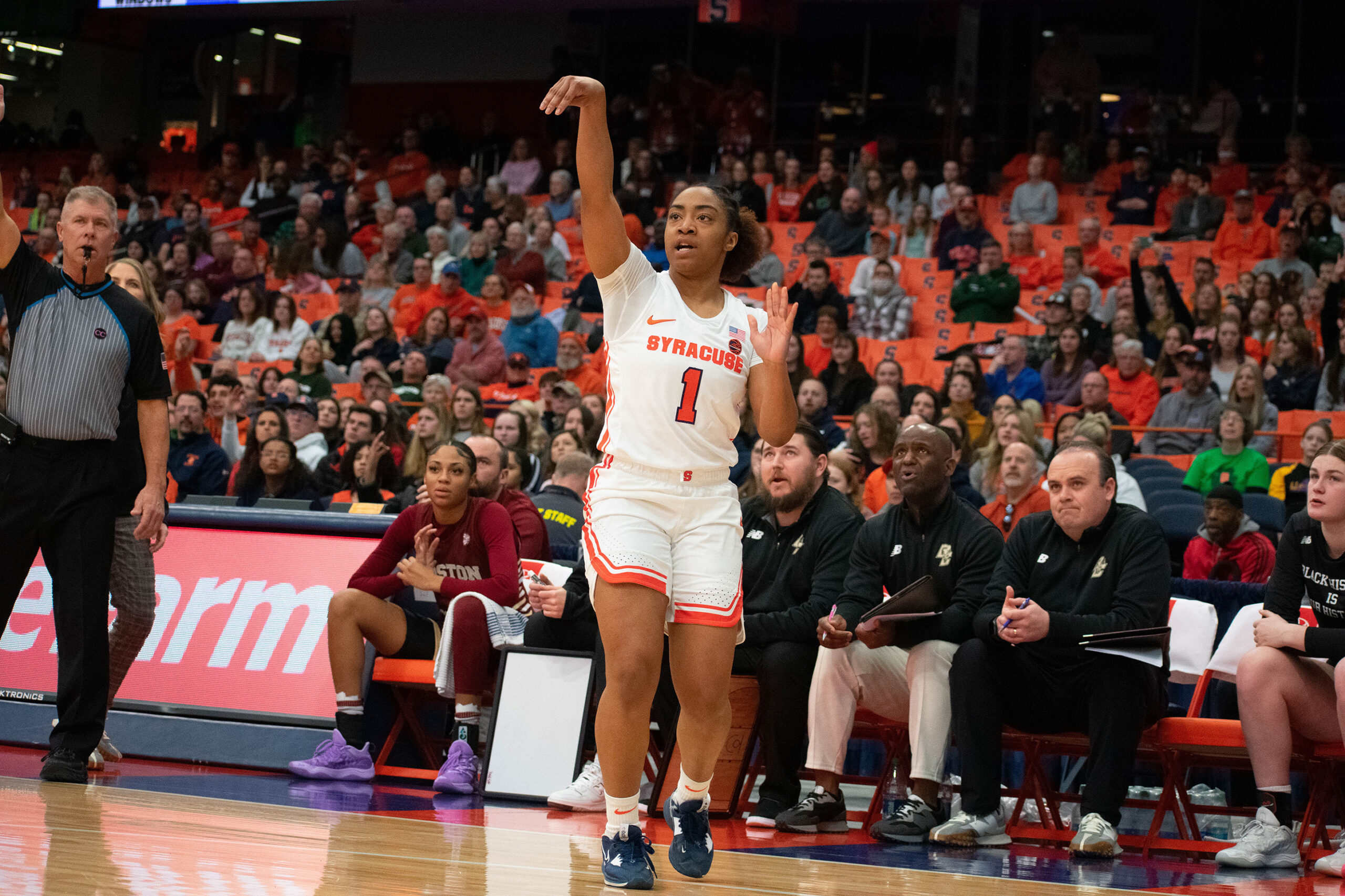 Before becoming a reliable bench option for SU, Kennedi Perkins ...