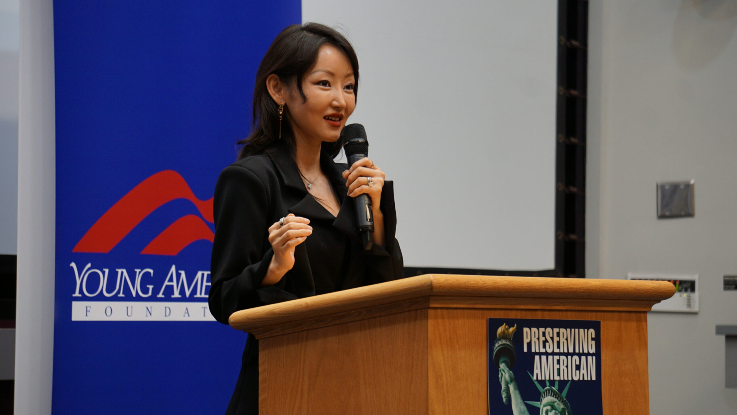 Conservative activist, author Yeonmi Park speaks at Shaffer Art ...