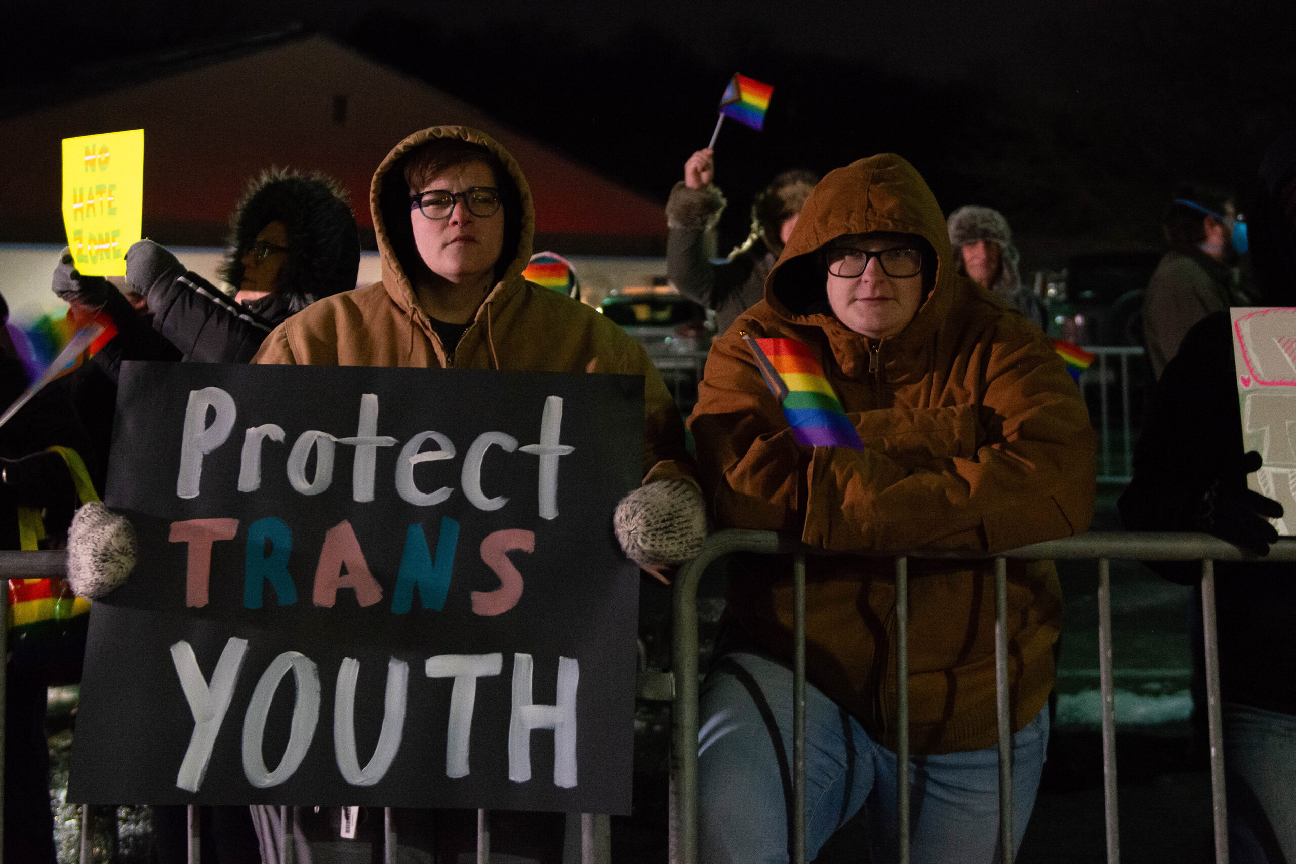 Protestors respond to College Republicans Sara Stockton event - The ...