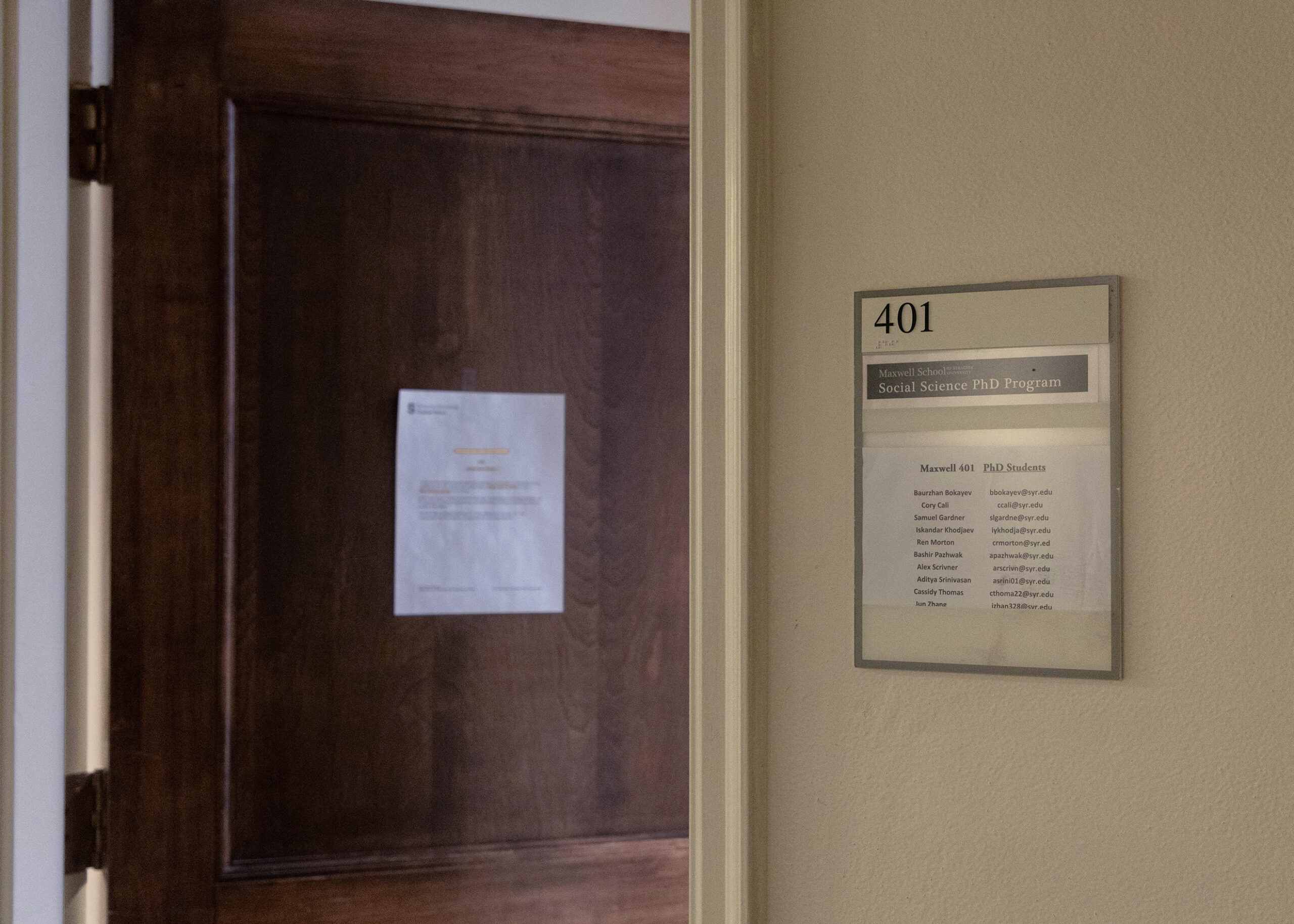 ‘No clarity’: Maxwell to continue admissions pause on social science Ph ...