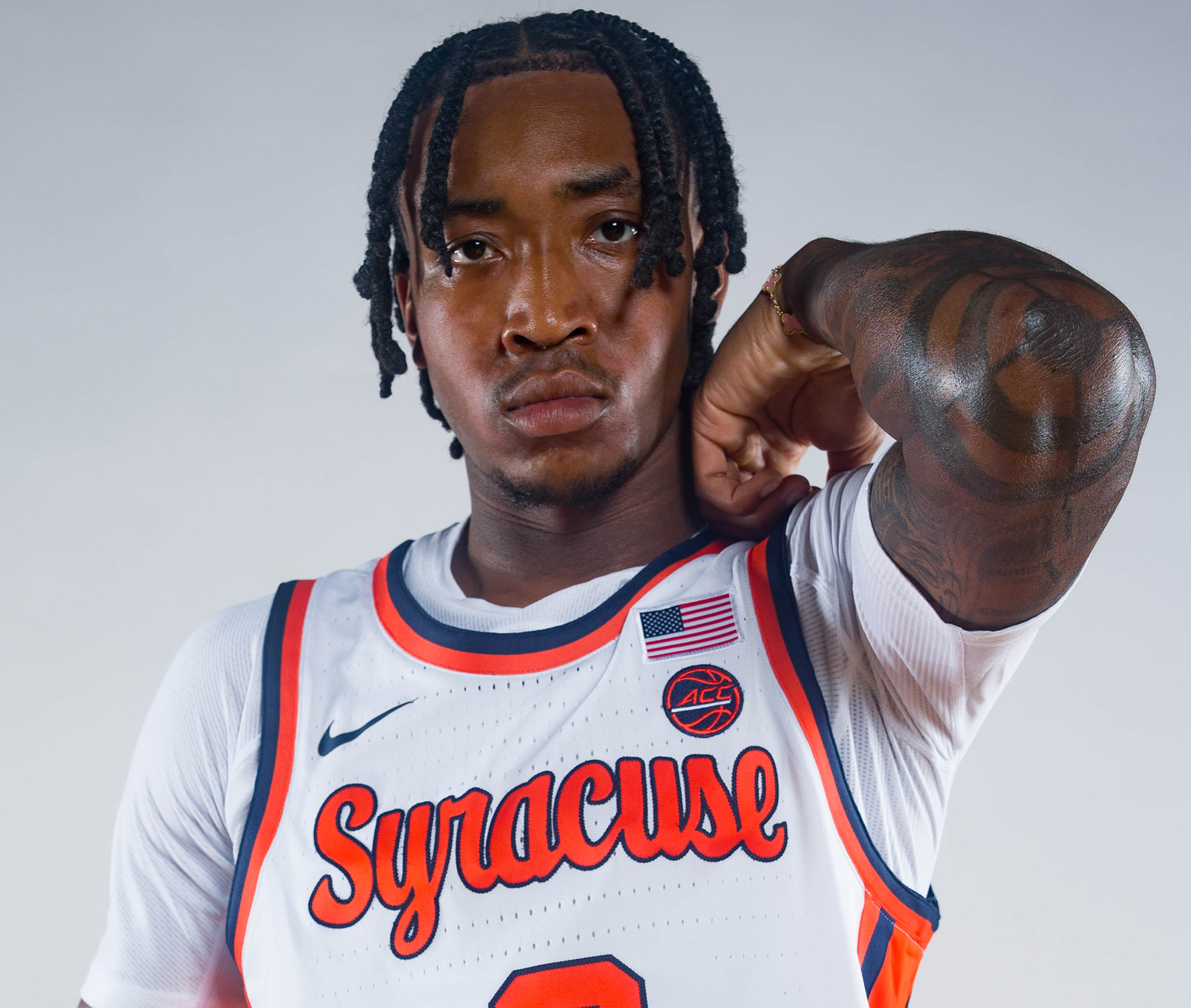 Freshman Elijah Moore brings signature elbow celebration to SU