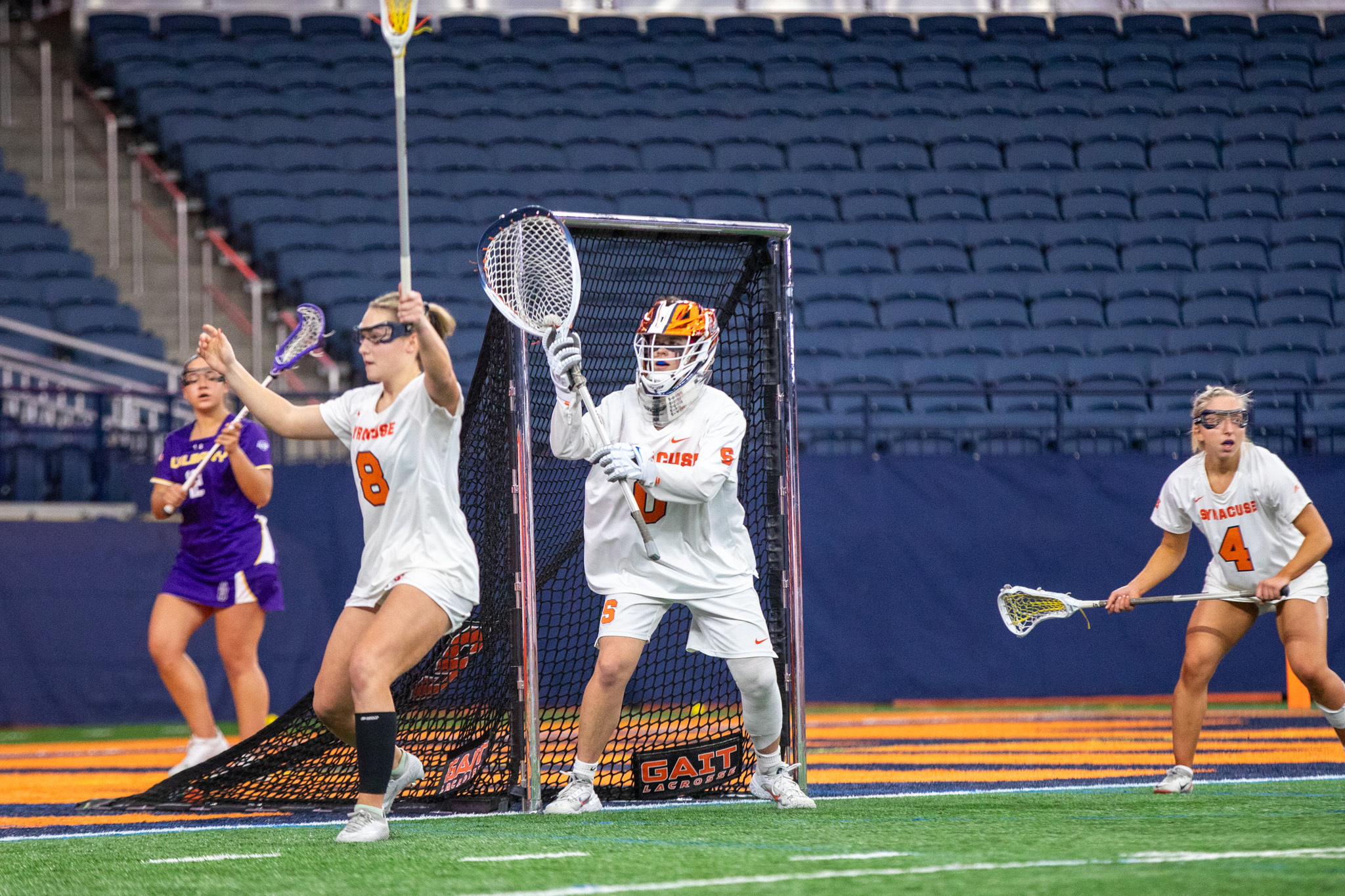 Daniella Guyette holds UAlbany to 6 goals in 1st college start