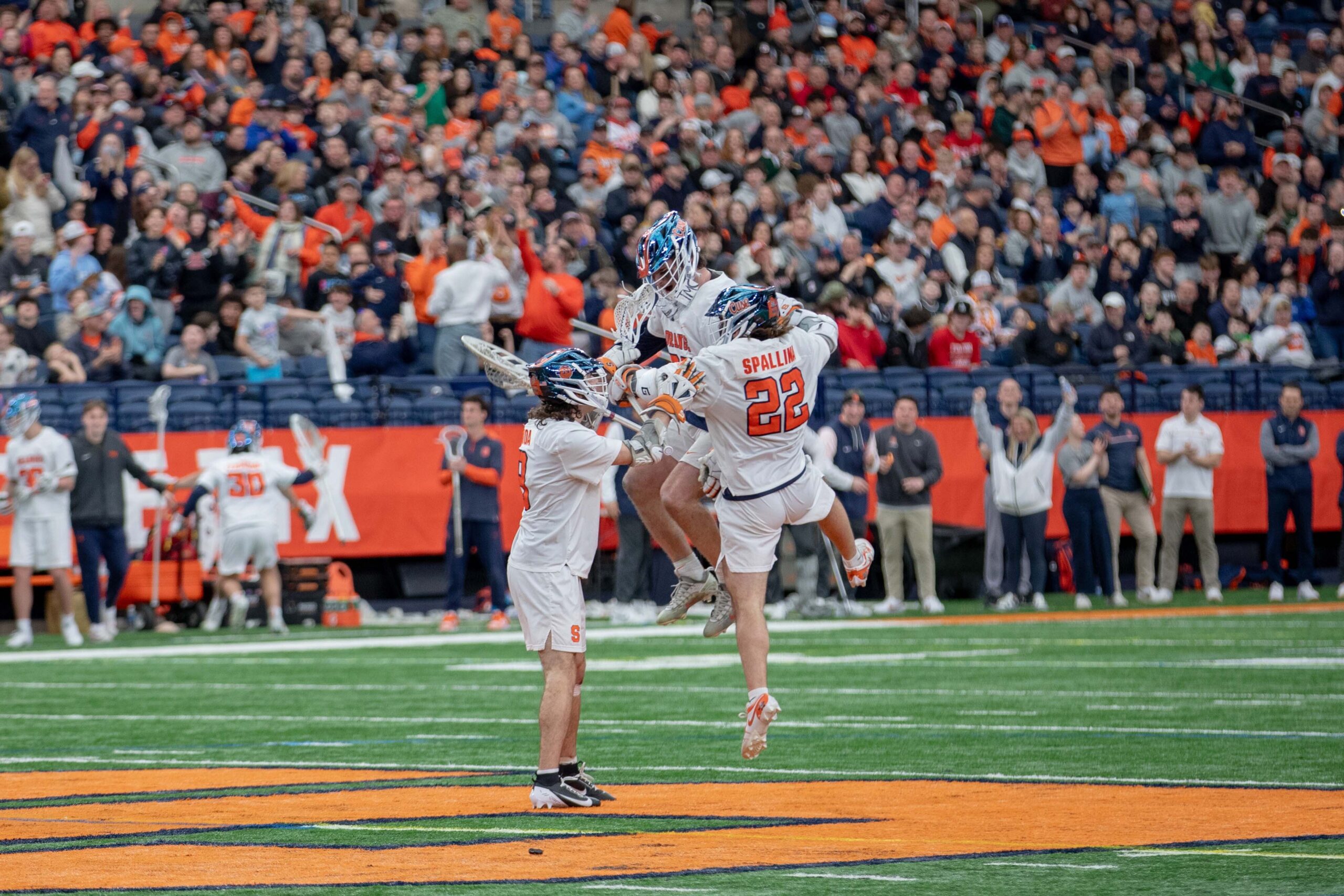 No. 11 Syracuse defeats No. 7 Johns Hopkins for 1st top-10 win