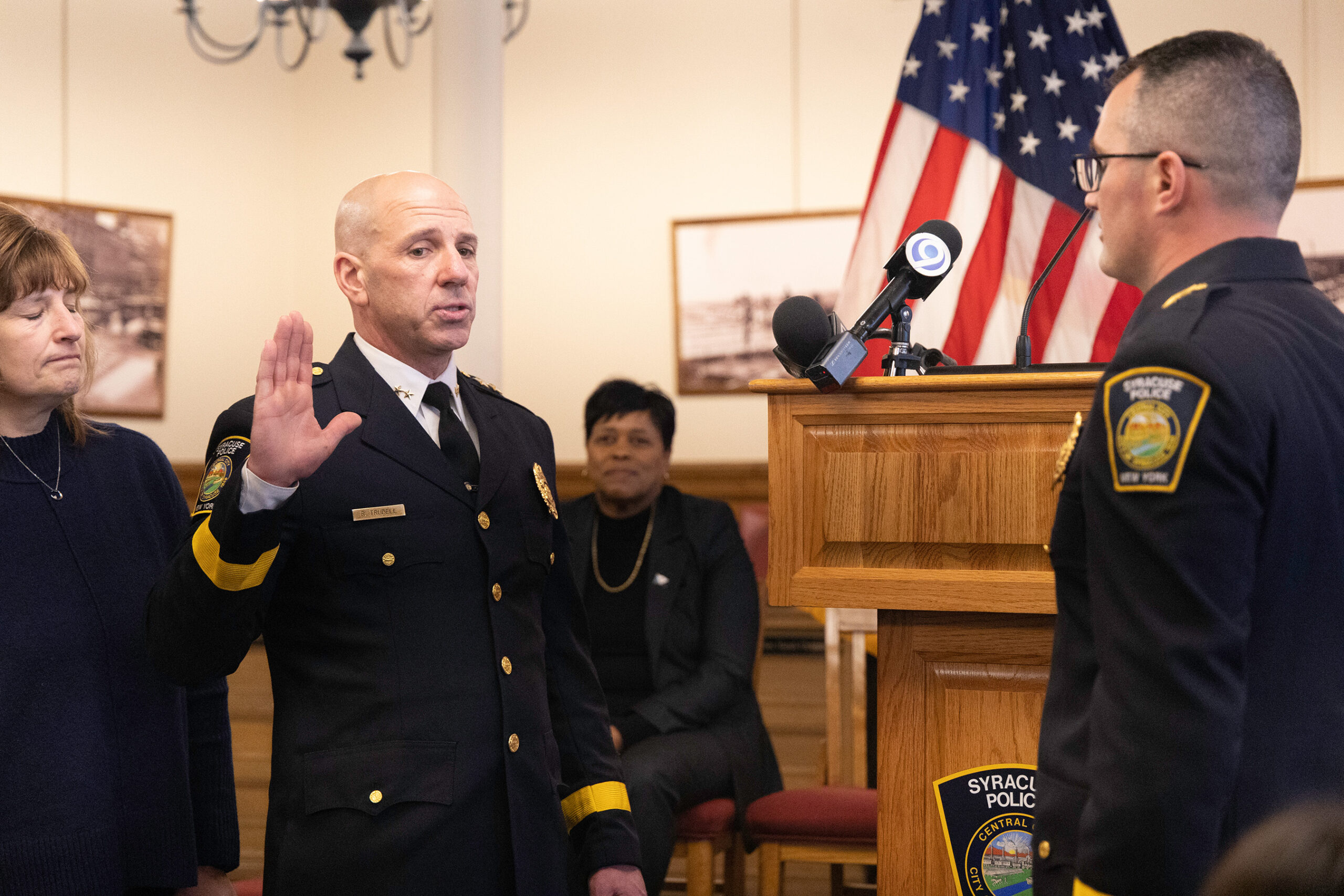 Sharon Owens swears in SPD Chief Mark Rusin, new deputy chiefs - The ...